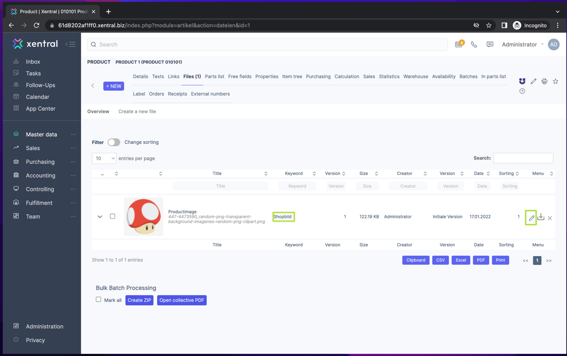 Xentral - Integration steps – Hive EN