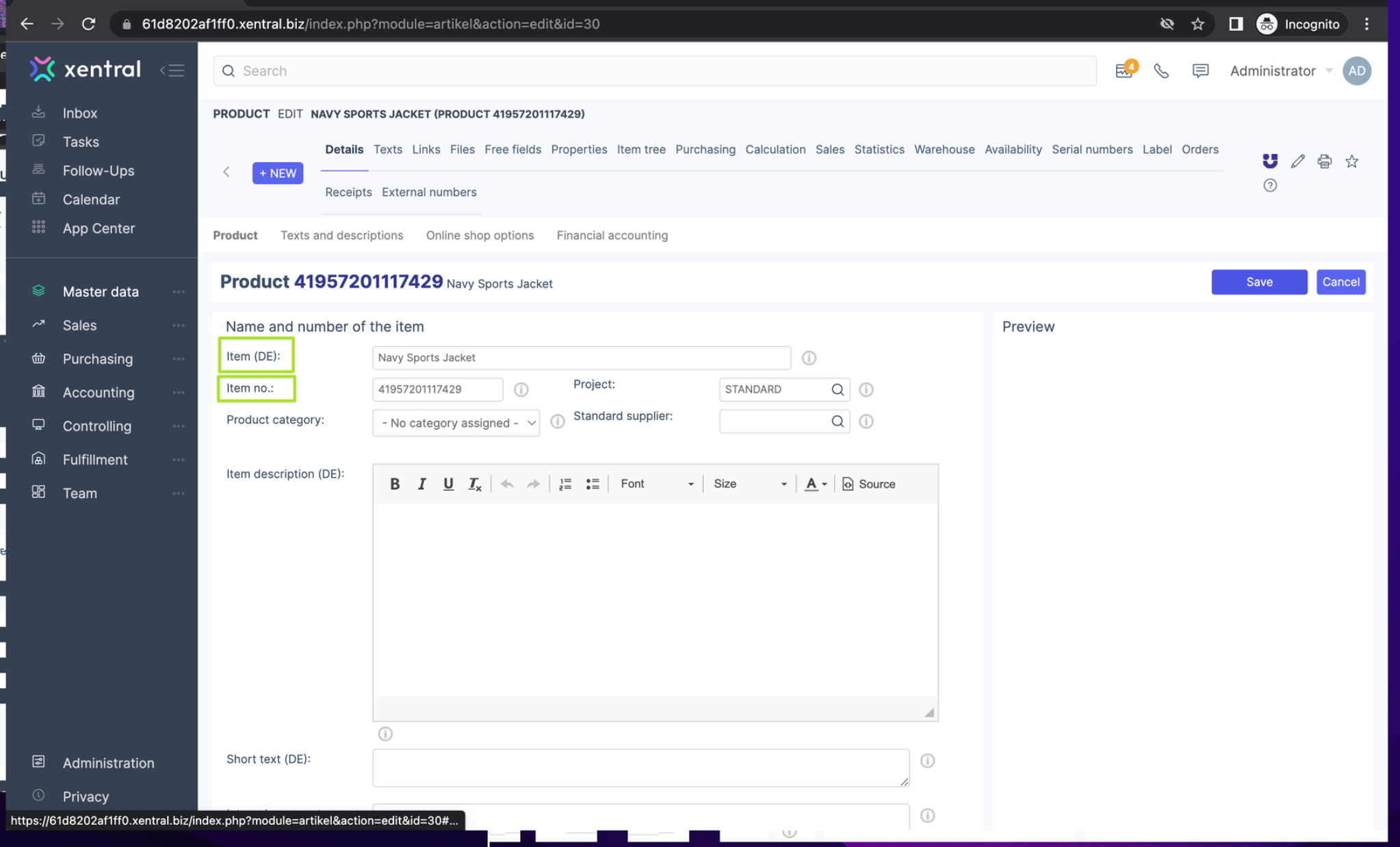Xentral - Integration steps – Hive EN