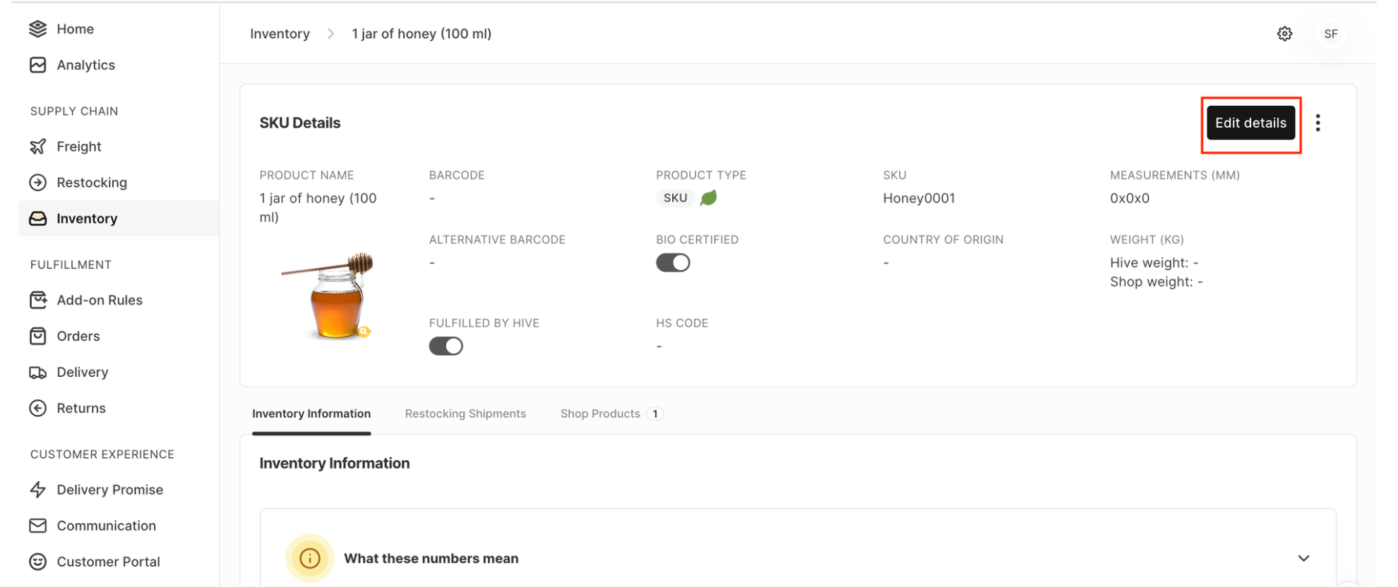 Set up batch tracking – Hive EN